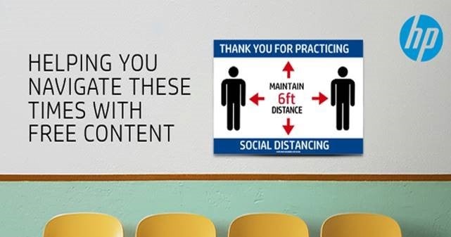 Create COVID posters with FREE Tool from HP