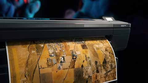 Finally a vertical trimmer is standard on a Wide-Format Printer